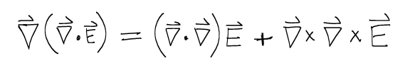 Show that this equation is true by writing out all the gradients, cross ...