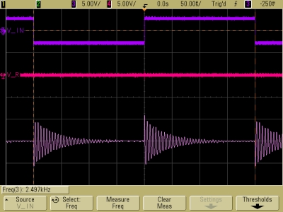 72.66 -- Decaying oscillations in an LRC circuit